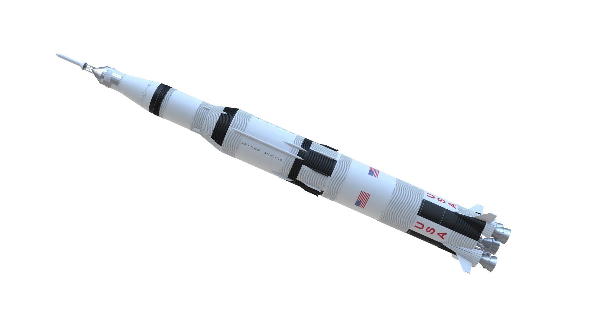 Saturn v 3D model - TurboSquid 1519695