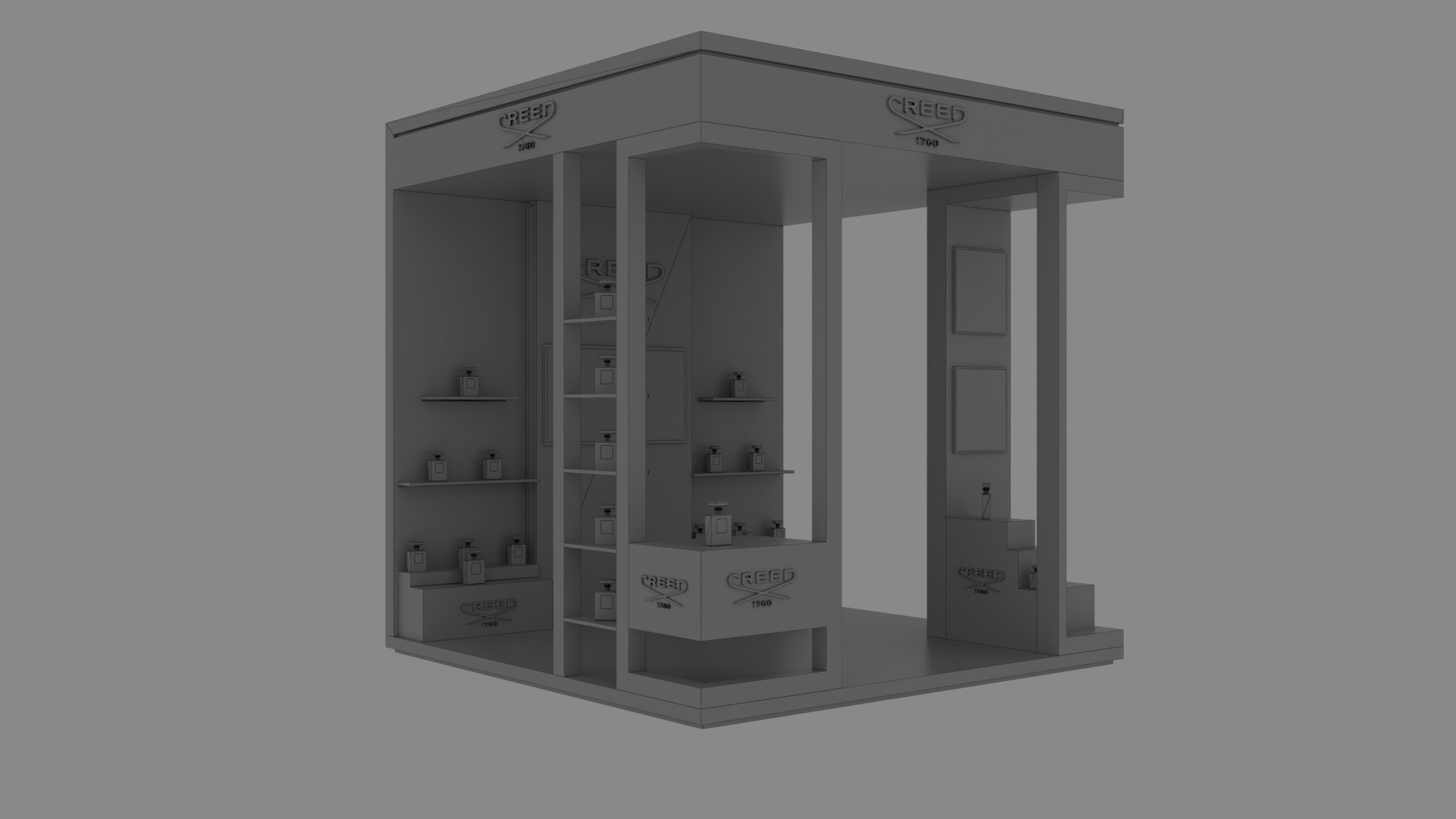 3D Model Exhibition Booth - TurboSquid 2221354