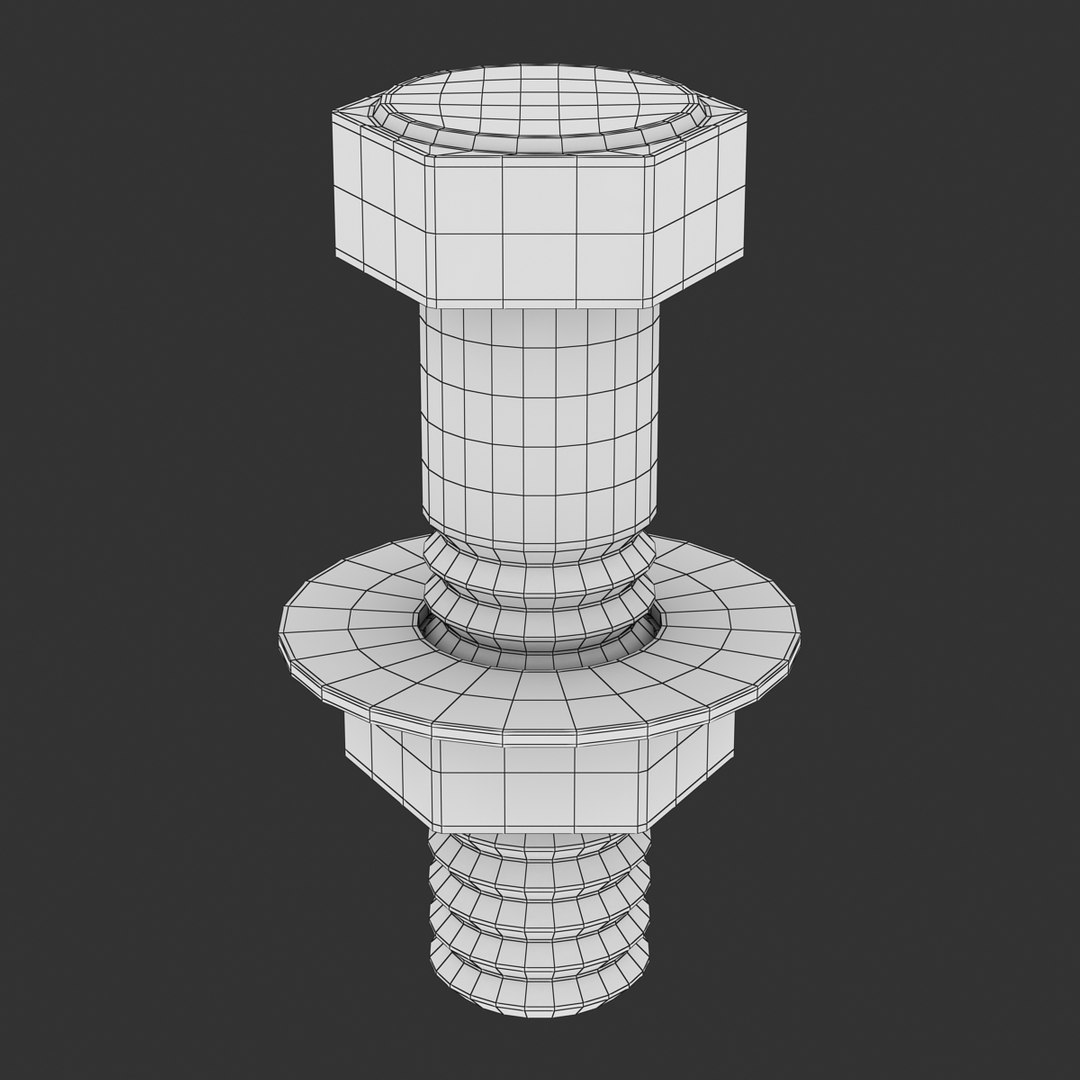 Nut Bolt 3d Obj