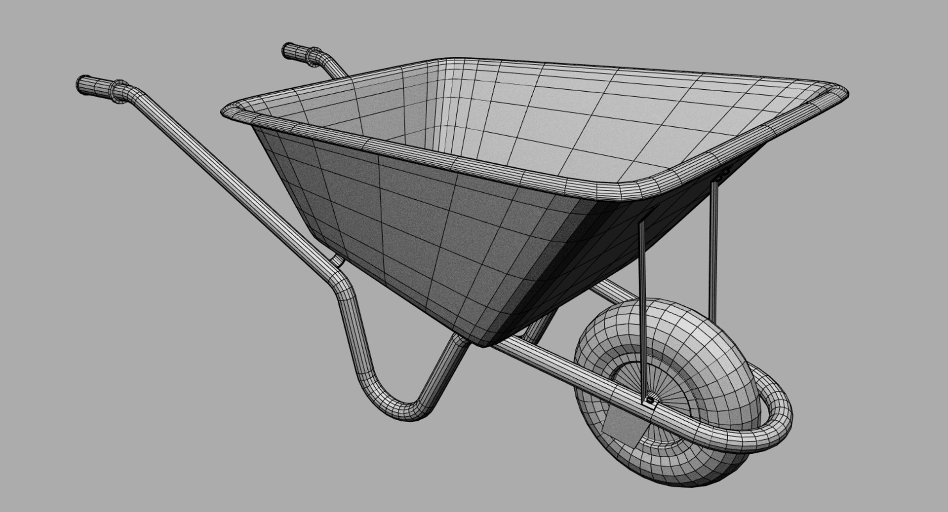 3d Model Wheelbarrow