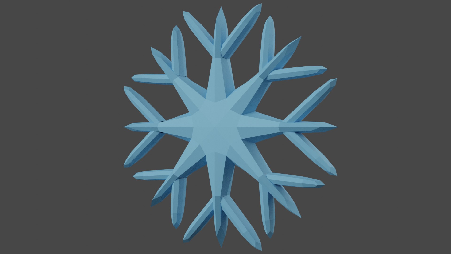 Snowflake Low poly 3D model - TurboSquid 1994851