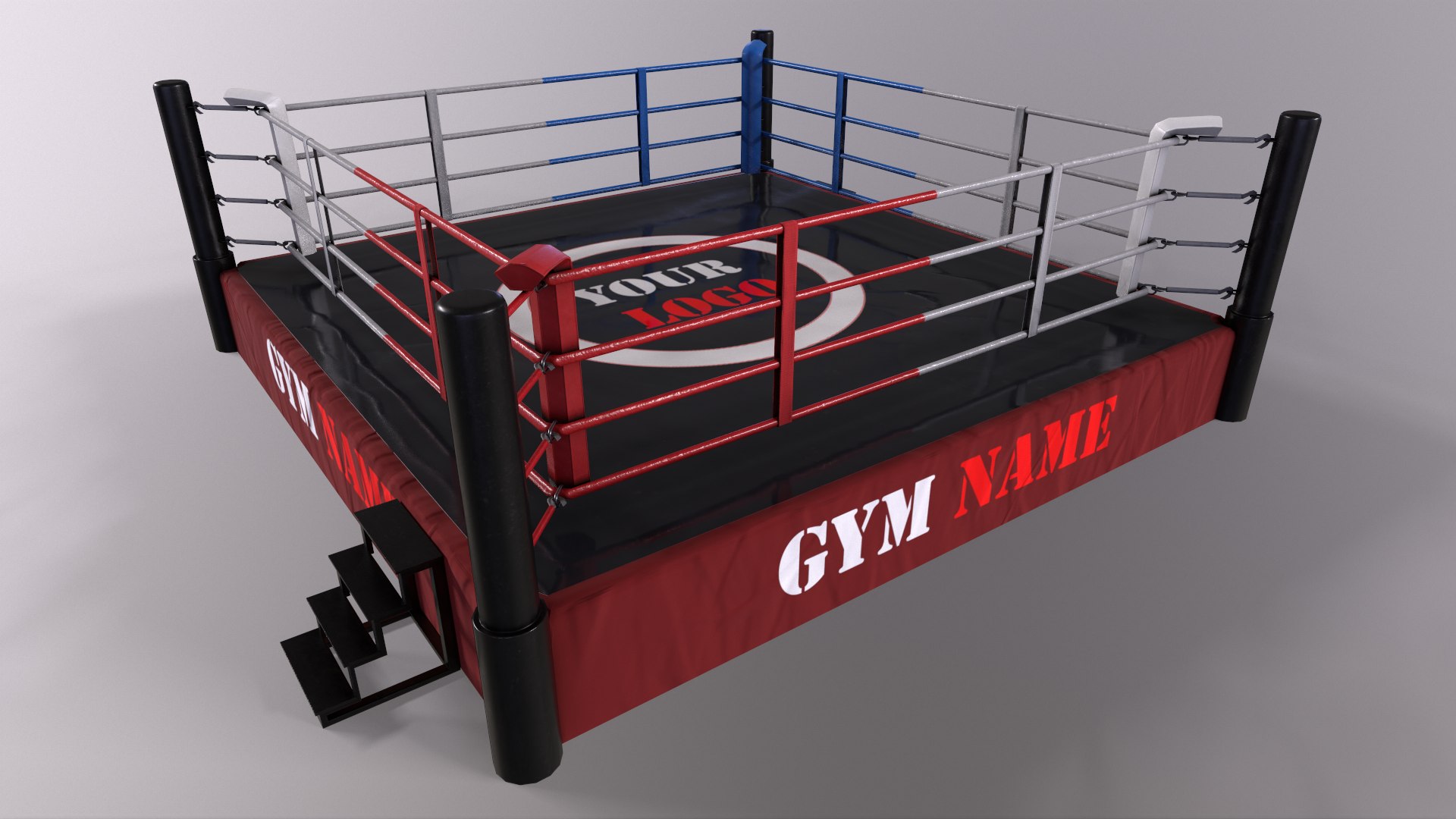 3D PBR Boxing Ring - Type B Model - TurboSquid 1808702