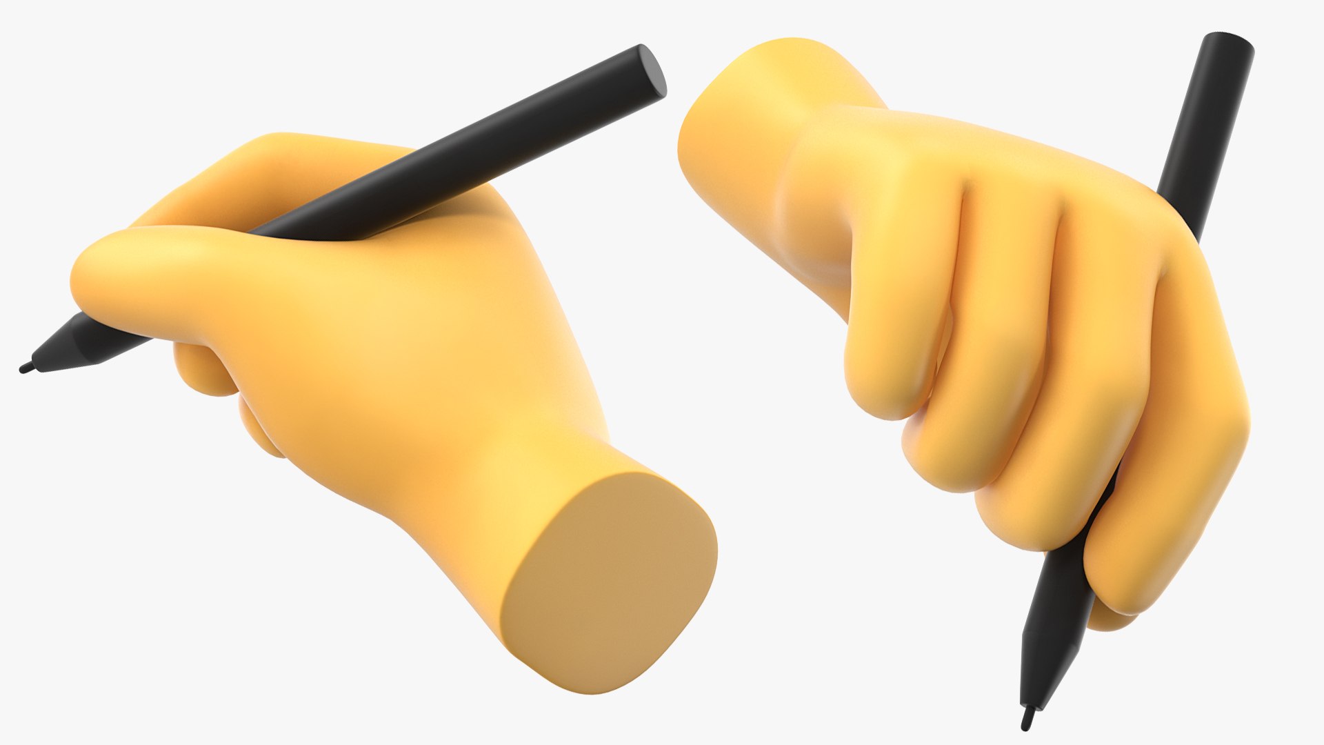 Writing Hand Emoji 3D - TurboSquid 1549658