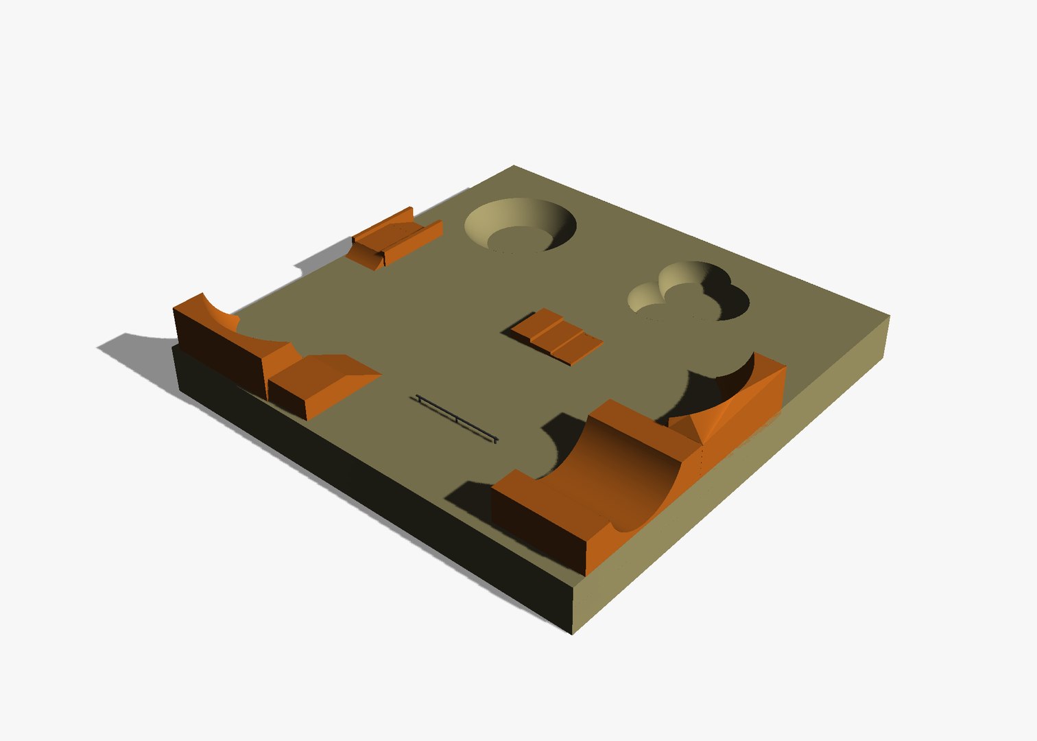 3D SkatePark Model - TurboSquid 1761087