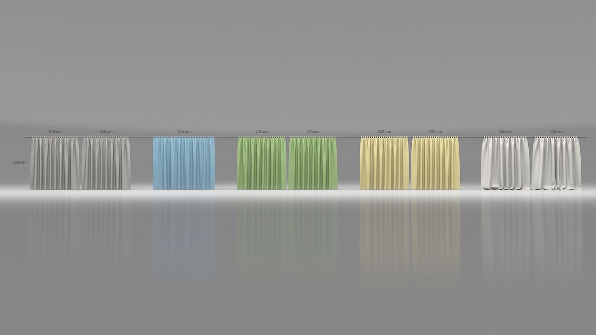 Curtains animation 3D model - TurboSquid 1312397