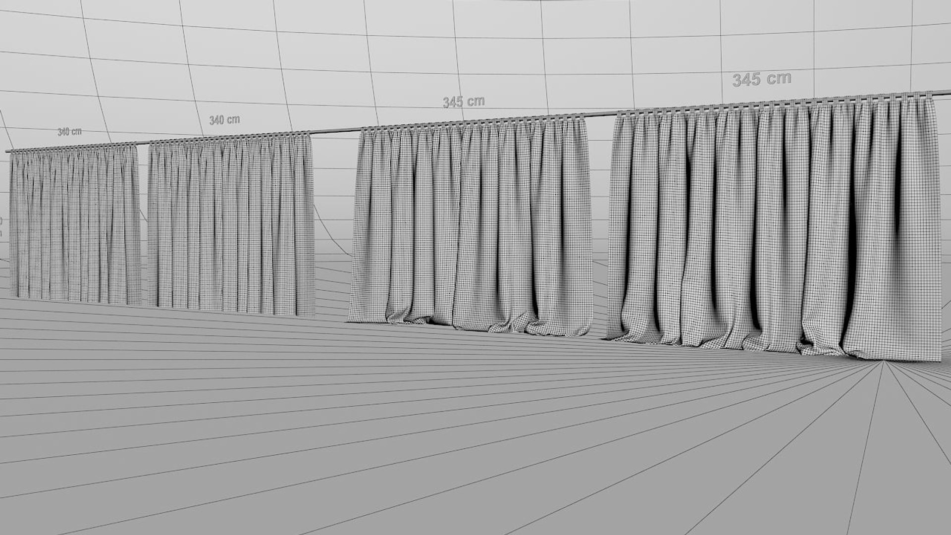 Curtains animation 3D model - TurboSquid 1312397
