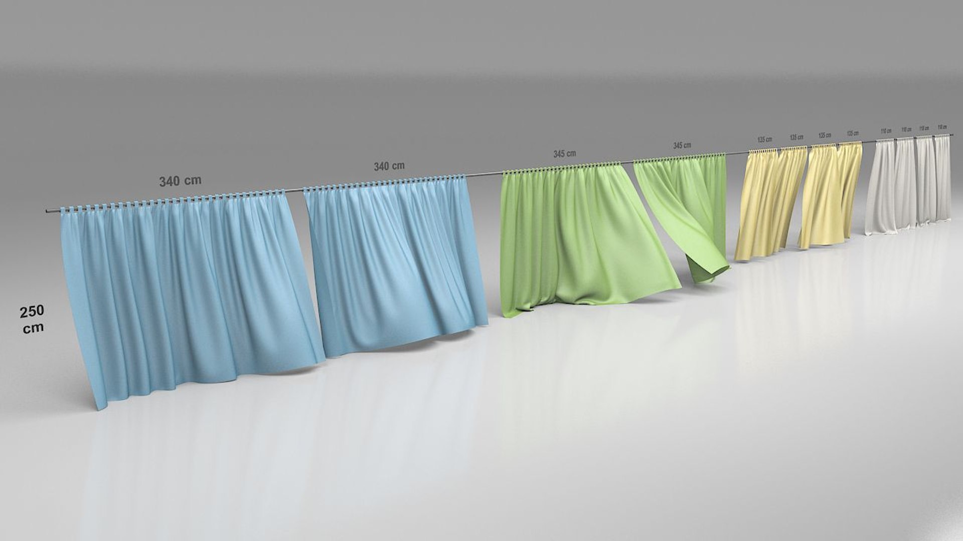 Curtains animation 3D model - TurboSquid 1312397