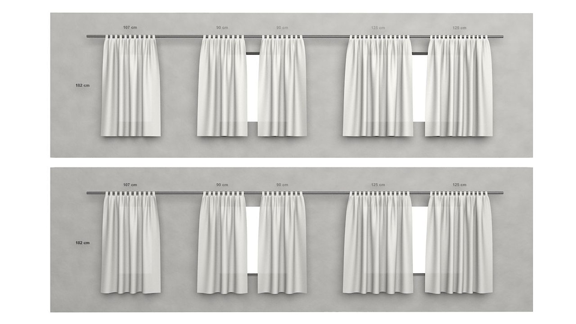 Curtains animation 3D model - TurboSquid 1312397