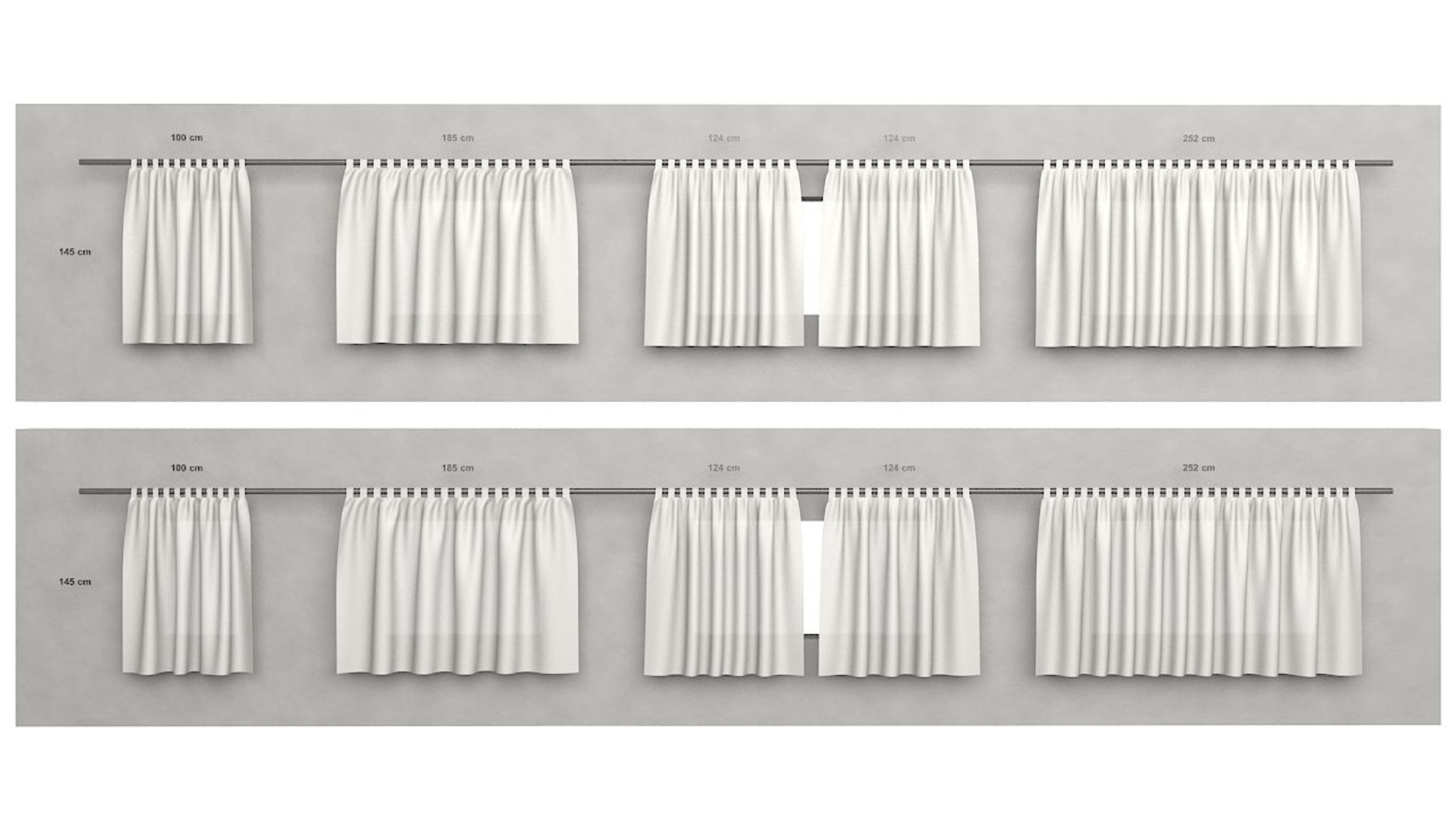 Curtains animation 3D model - TurboSquid 1312397