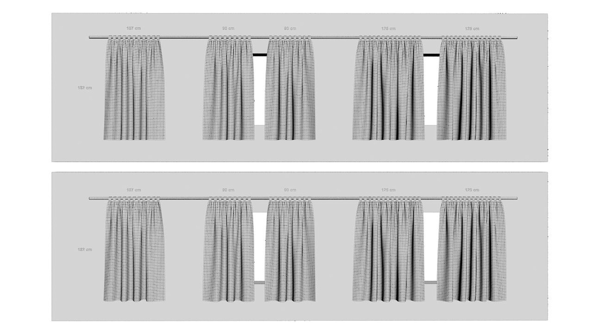 Curtains animation 3D model - TurboSquid 1312397