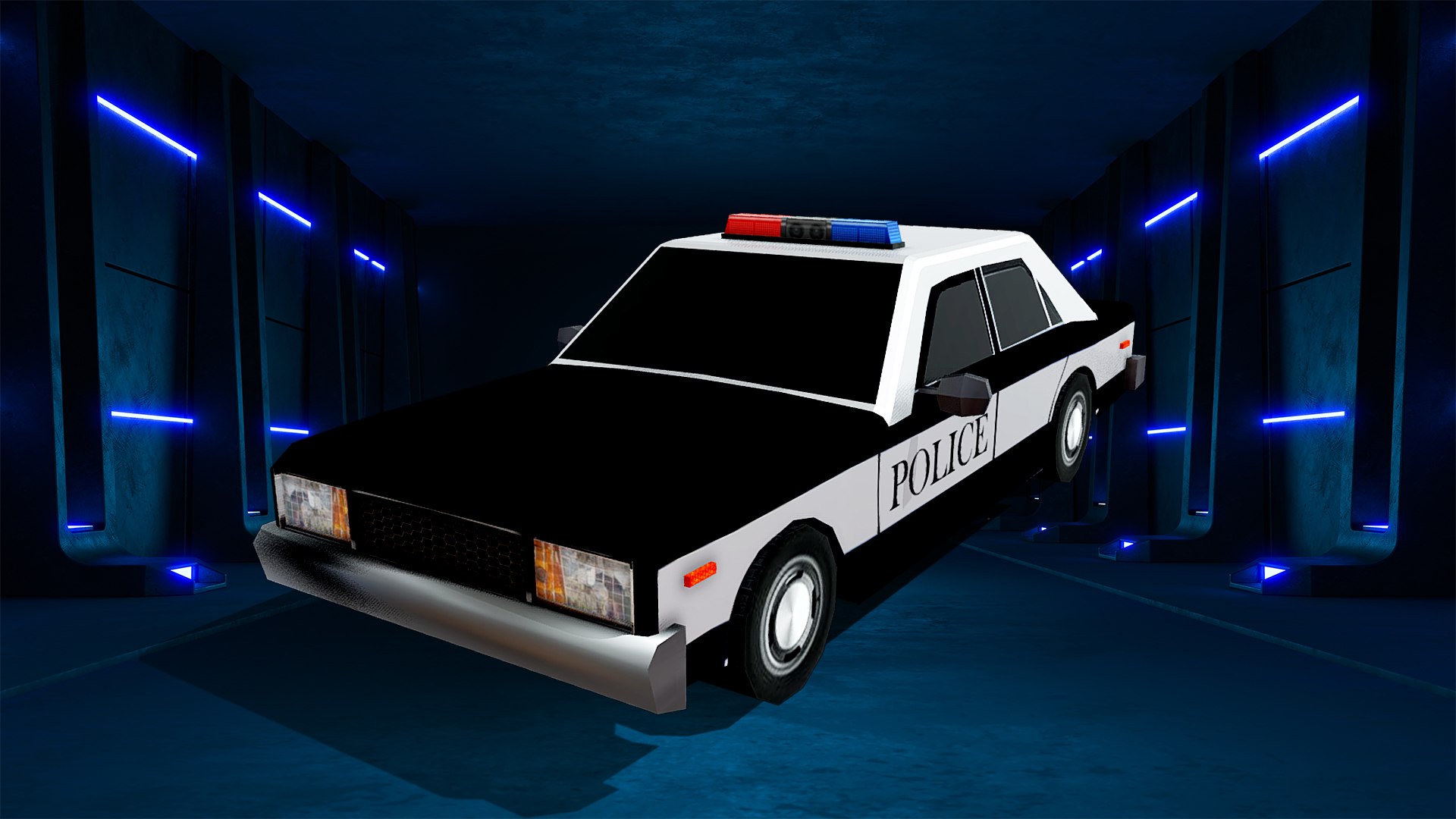 Low Poly Police Car 3D Model - TurboSquid 1865471