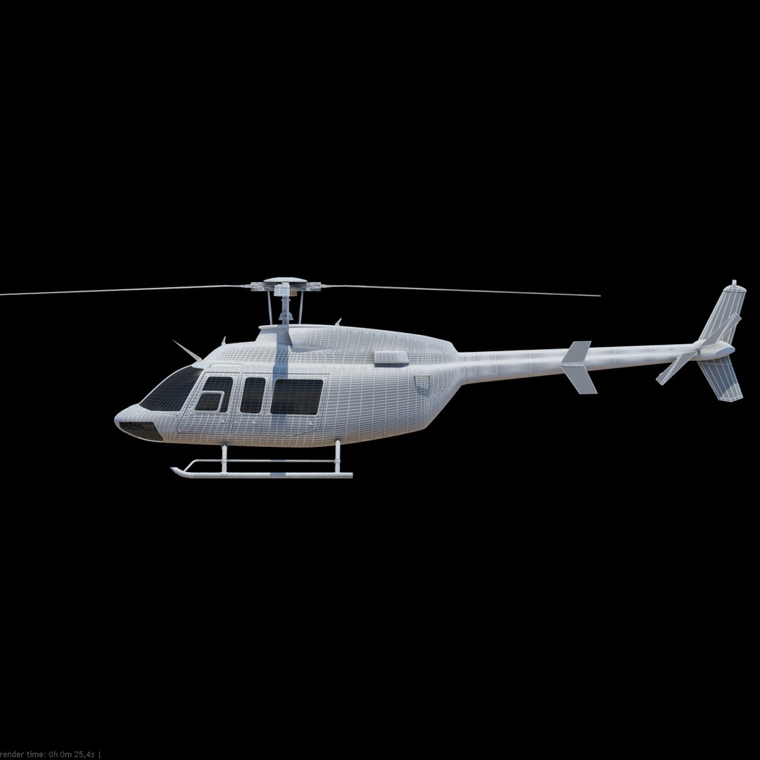 Bell 407 Helicopter 3d 3ds