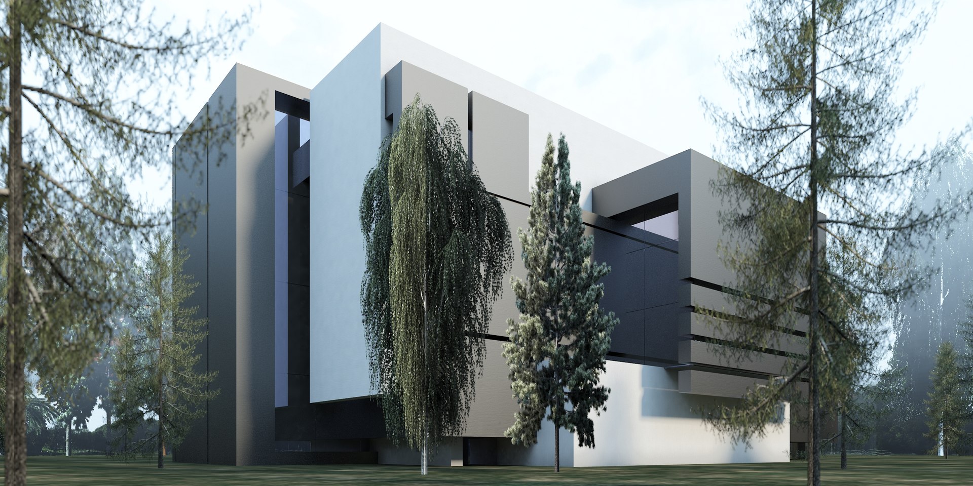 Modern House Model - TurboSquid 1348403