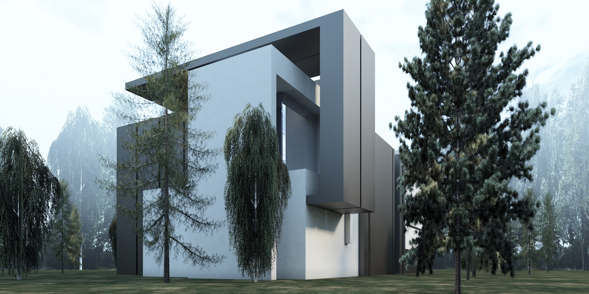 Modern House Model - TurboSquid 1348403