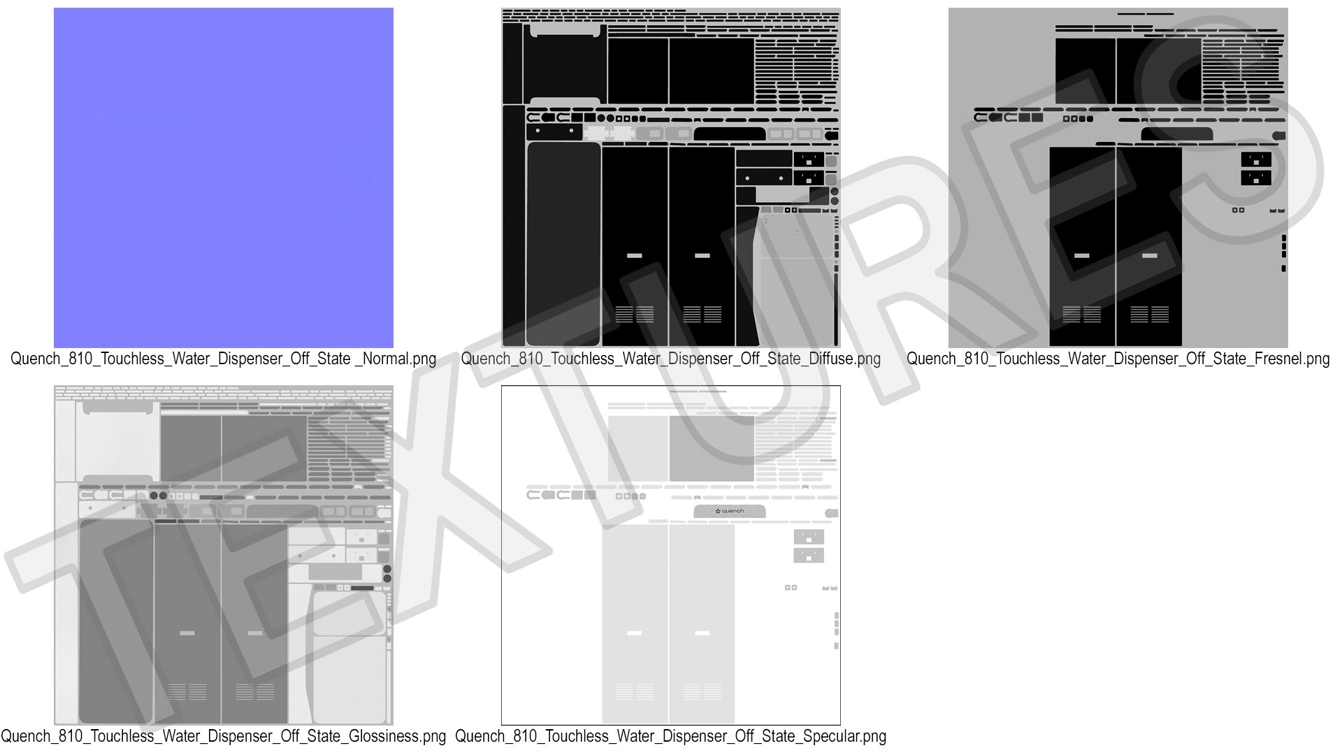 Quench 810 Touchless Water Dispenser 3D Model - TurboSquid 2269735