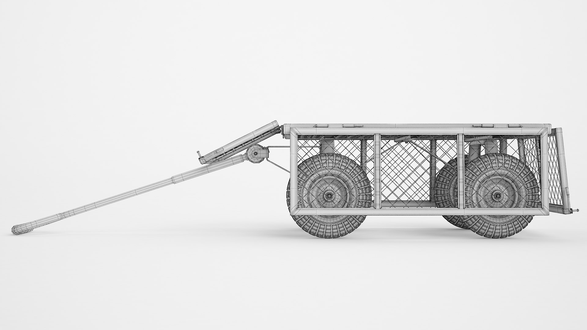 3D Garden Trolley Open 02 Model - TurboSquid 2229539