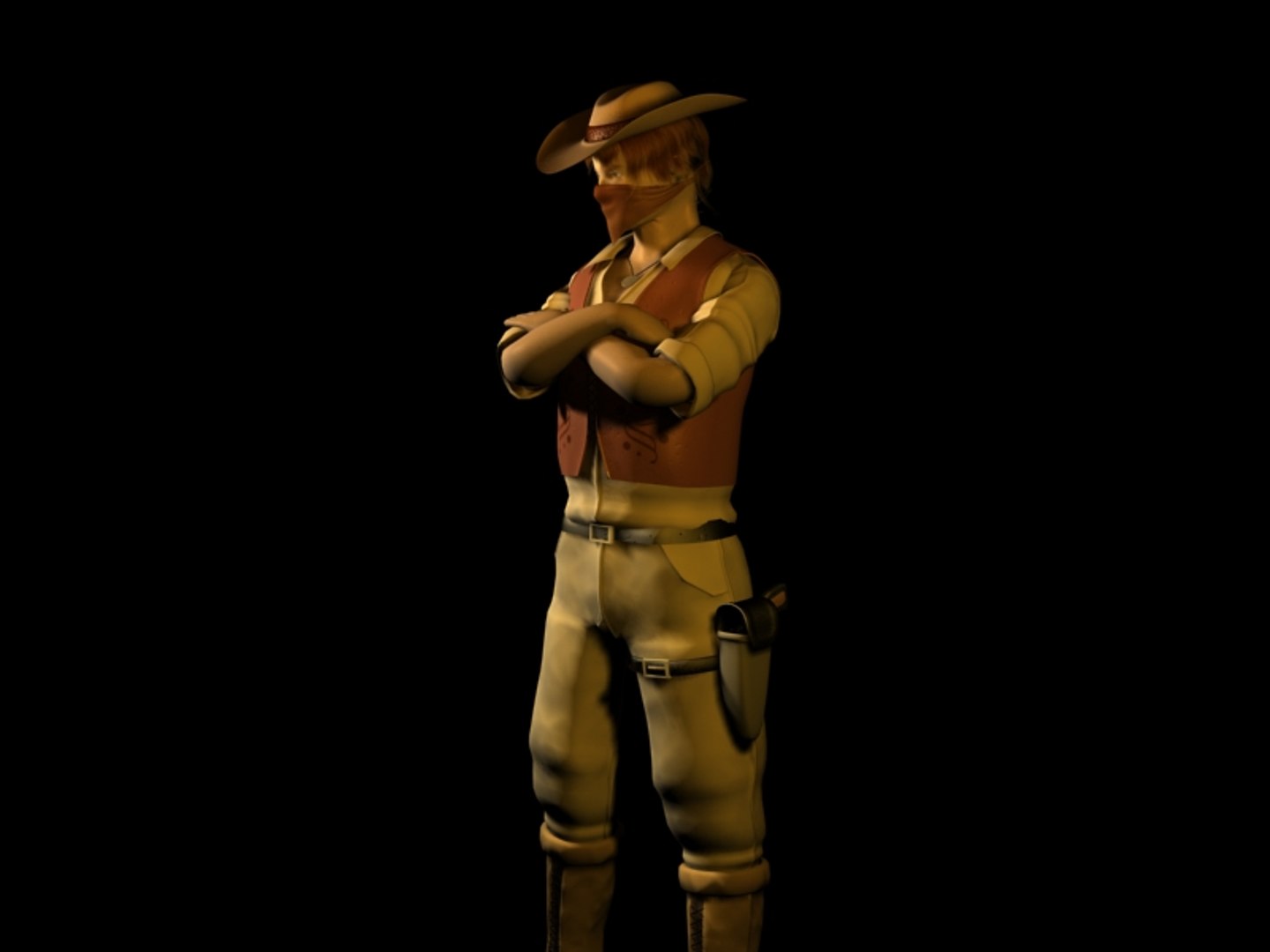 Cowboy Character Animation 3d Model