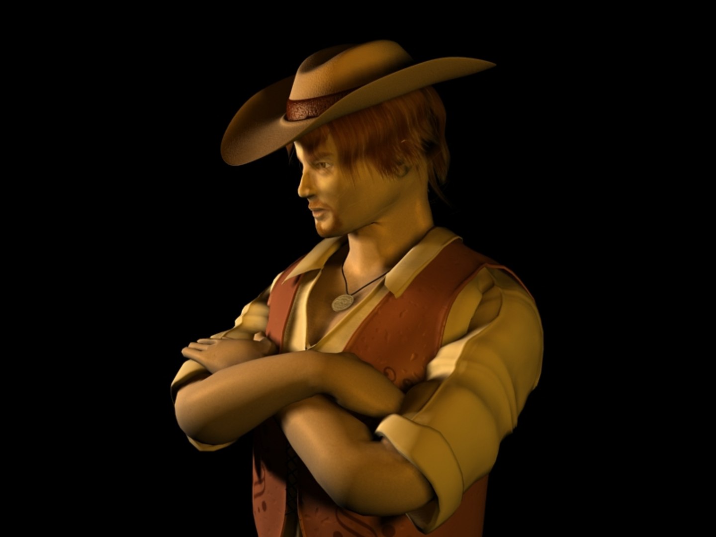 Cowboy Character Animation 3d Model