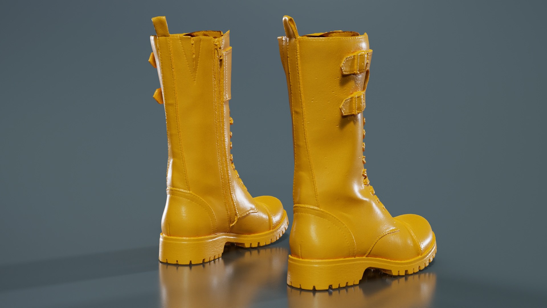 3D Laces And Buckles Boots Remastered - TurboSquid 2361005