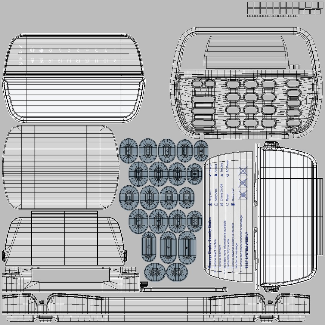 3D Alarm System Control Panel V1 - TurboSquid 2179649