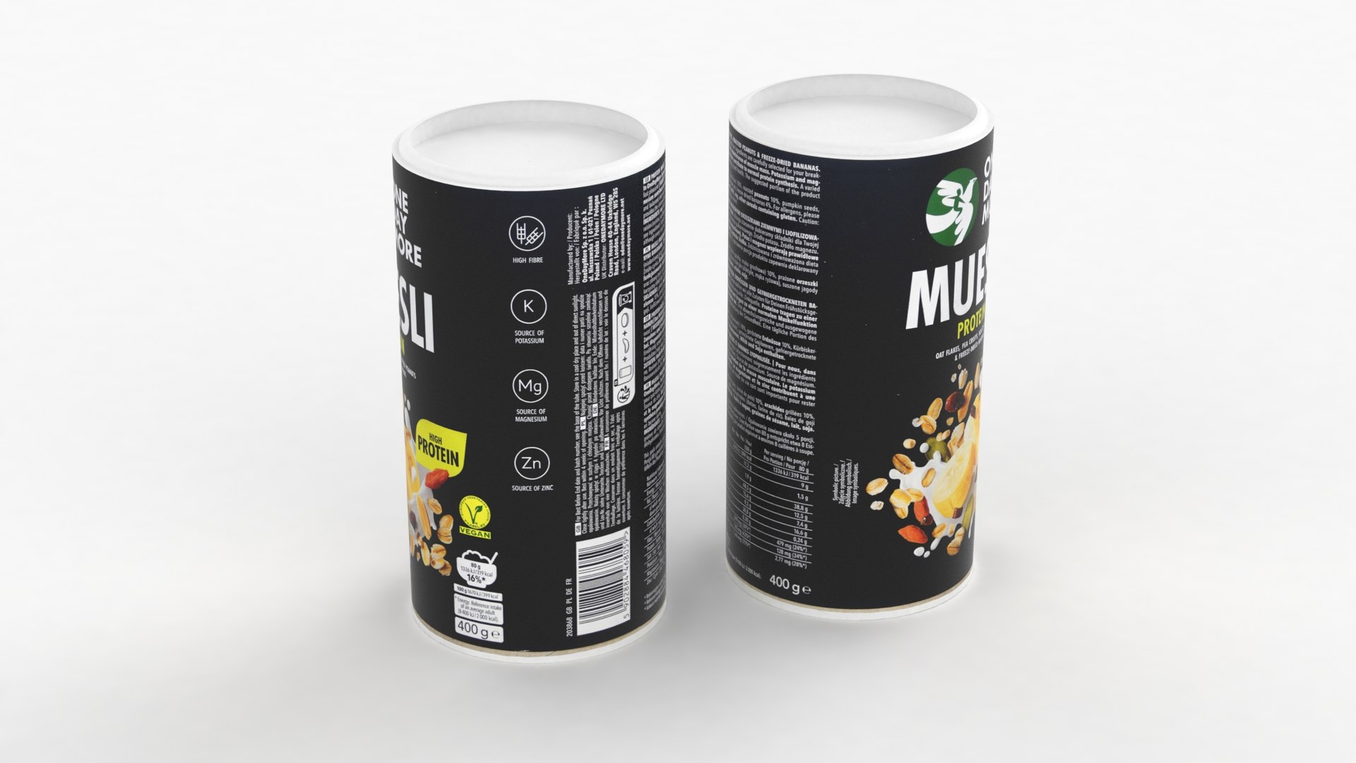 3D One Day More Muesli Protein 500g 2025 - TurboSquid 2382581