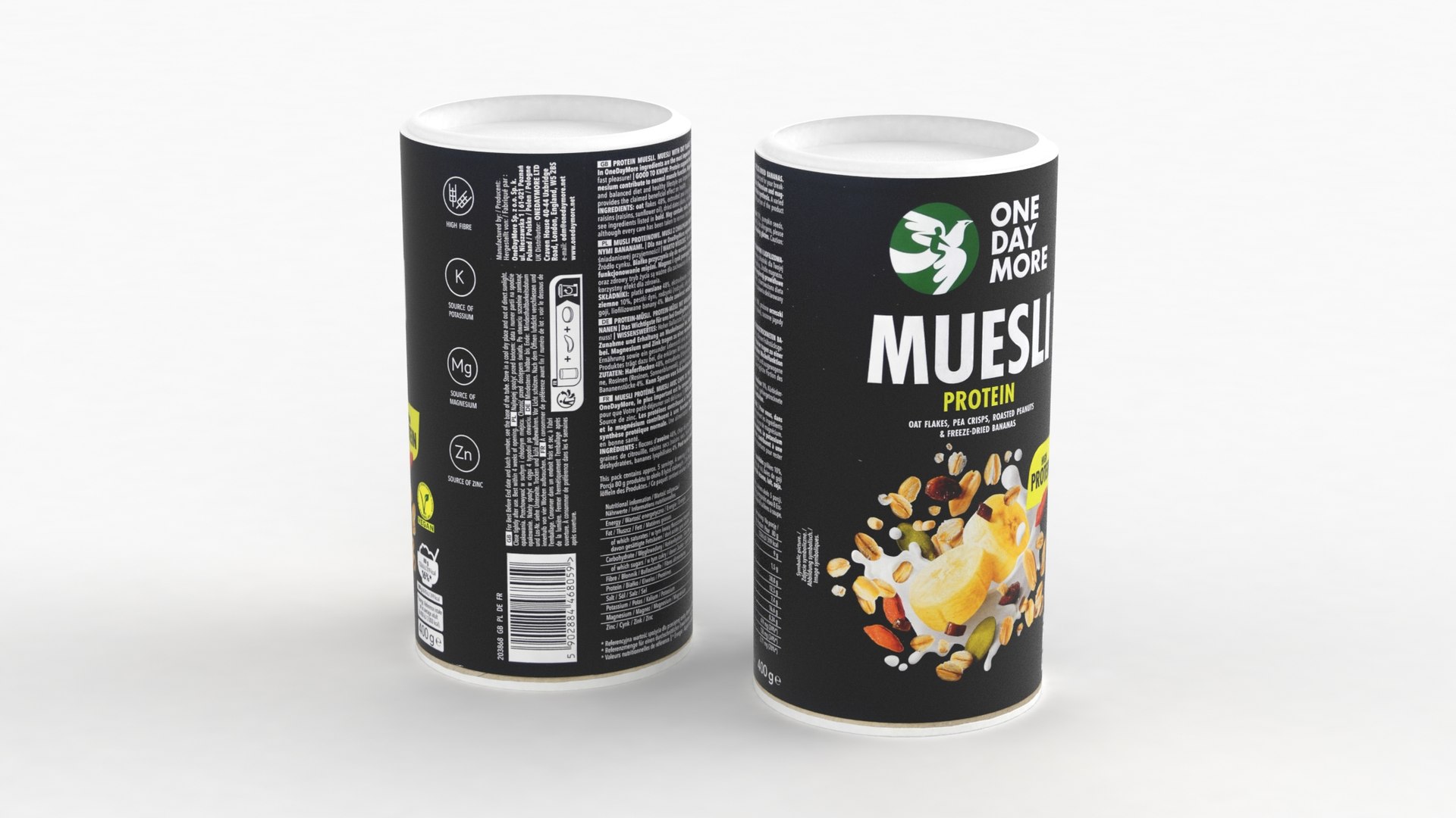 3D One Day More Muesli Protein 500g 2025 - TurboSquid 2382581
