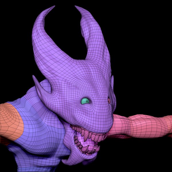 3d model of hell sprite demons