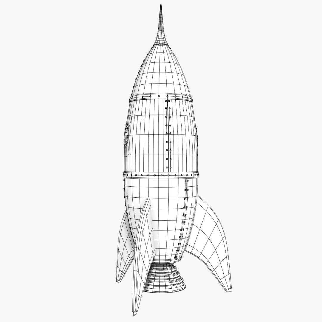 3D Cartoon Rocket Model - TurboSquid 1233840