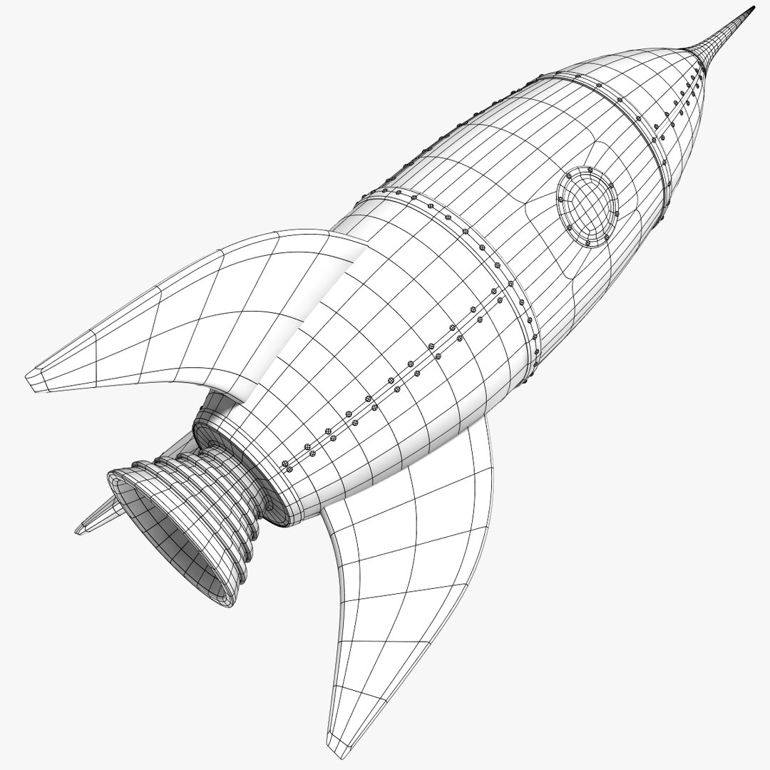 3D Cartoon Rocket Model - TurboSquid 1233840