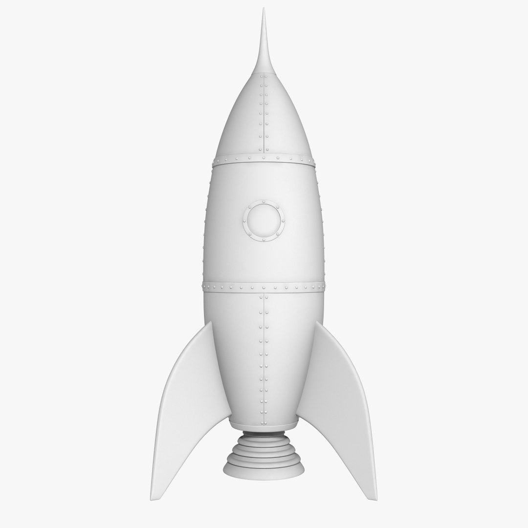 3D Cartoon Rocket Model - TurboSquid 1233840