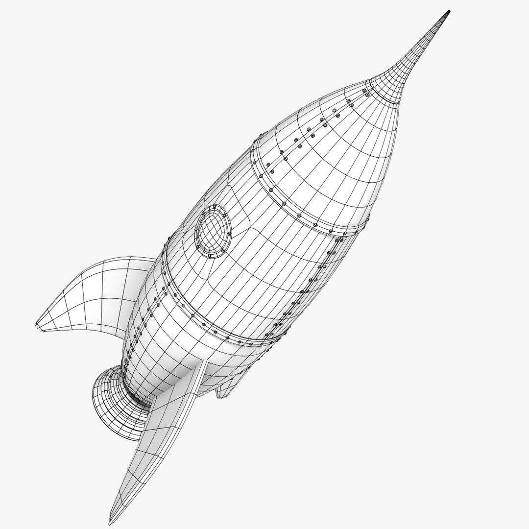 3D Cartoon Rocket Model - TurboSquid 1233840