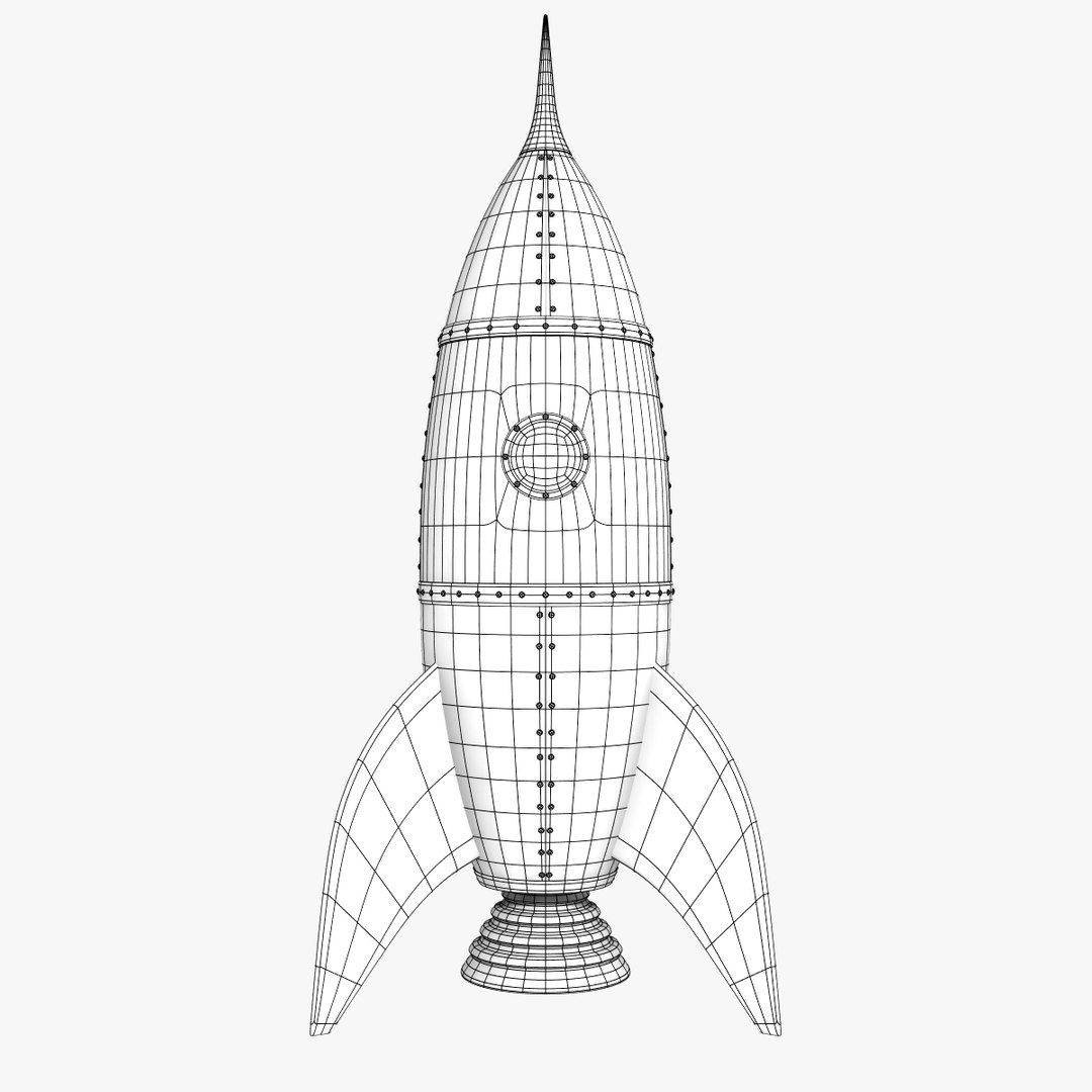 3D Cartoon Rocket Model - TurboSquid 1233840