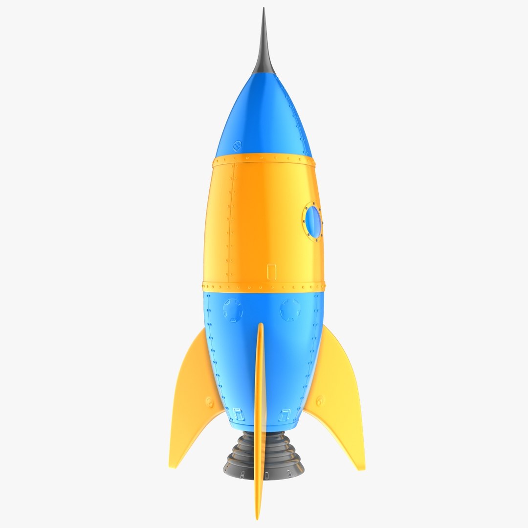 3D Cartoon Rocket Model - TurboSquid 1233840