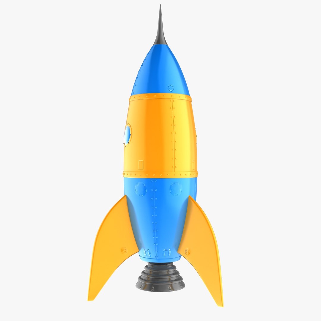 3D Cartoon Rocket Model - TurboSquid 1233840