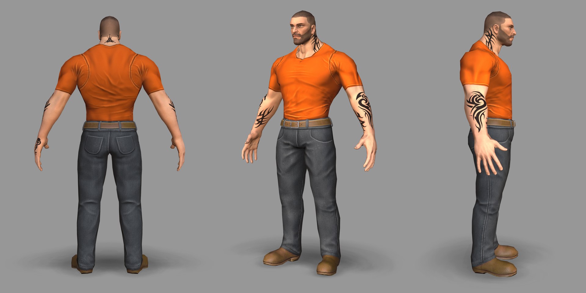 3D Gangster Gang Model - TurboSquid 1291891