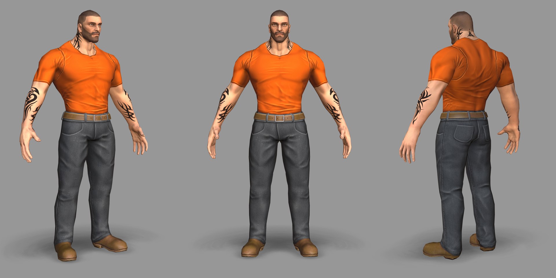 3D Gangster Gang Model - TurboSquid 1291891