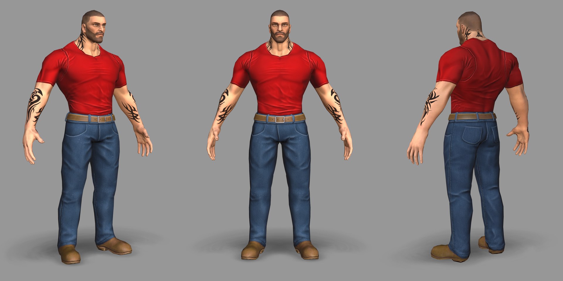 3D Gangster Gang Model - TurboSquid 1291891