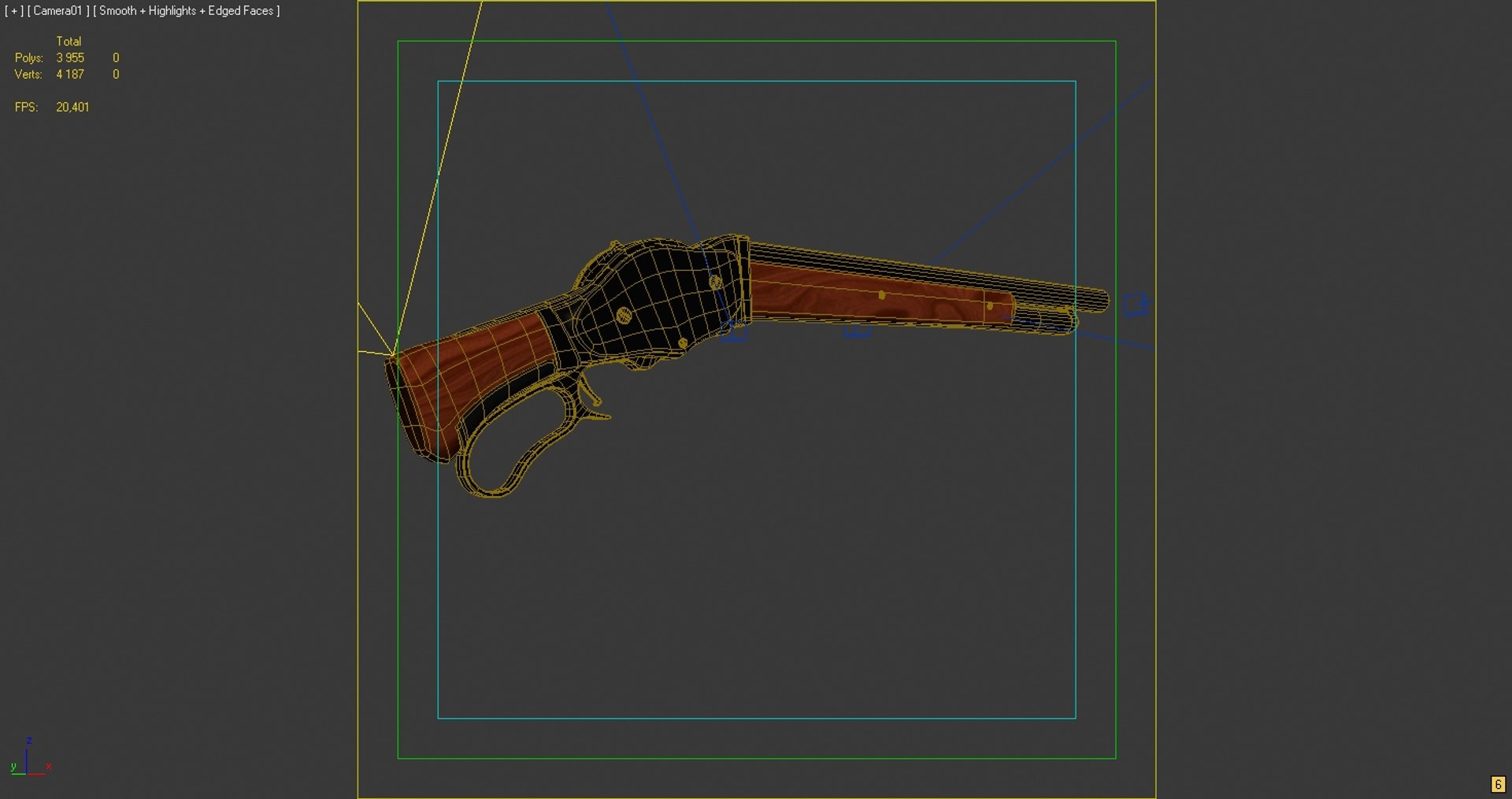 Winchester M 1887 3d Model