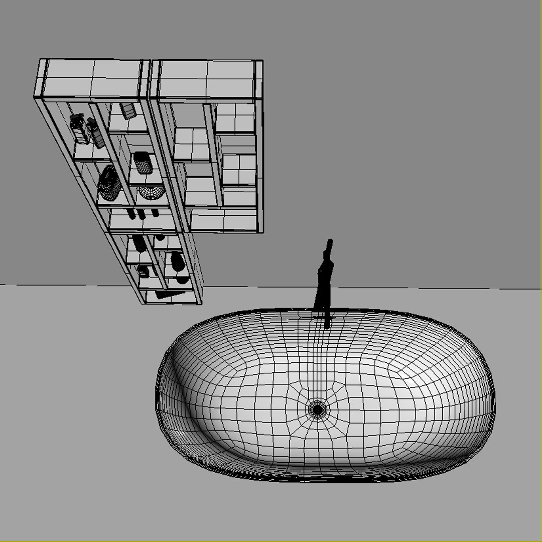 Bathroom Furniture Set Arcom 3D Model - TurboSquid 1279958
