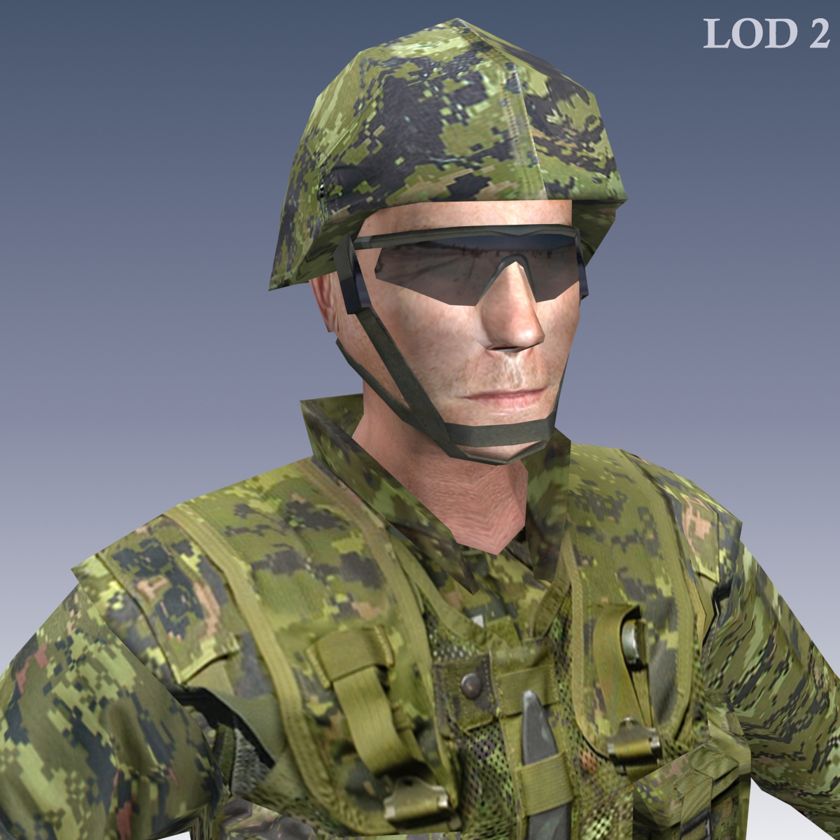 3d model soldier canadian