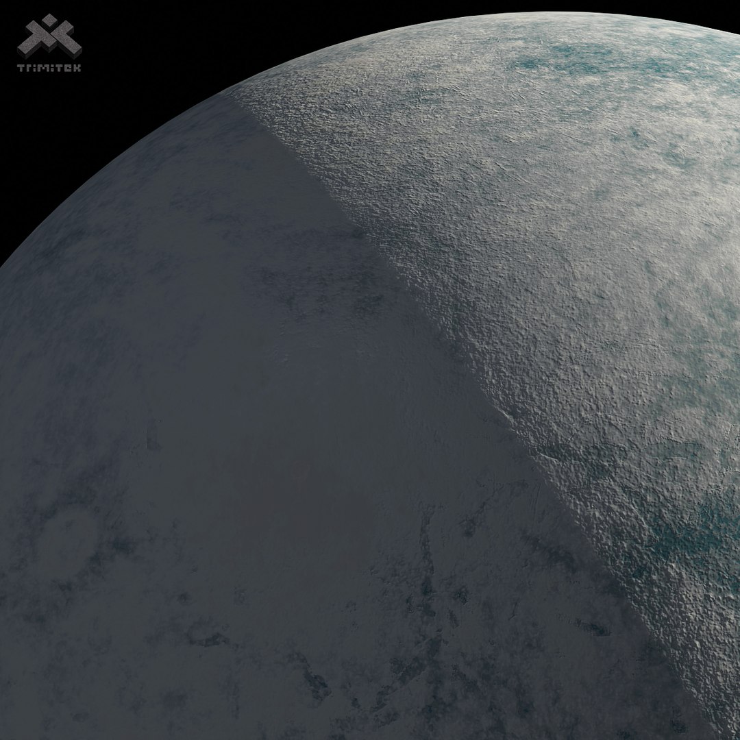 3D Model Icy Moon 02 - 8k PBR - Metal And Gloss Versions - TurboSquid ...