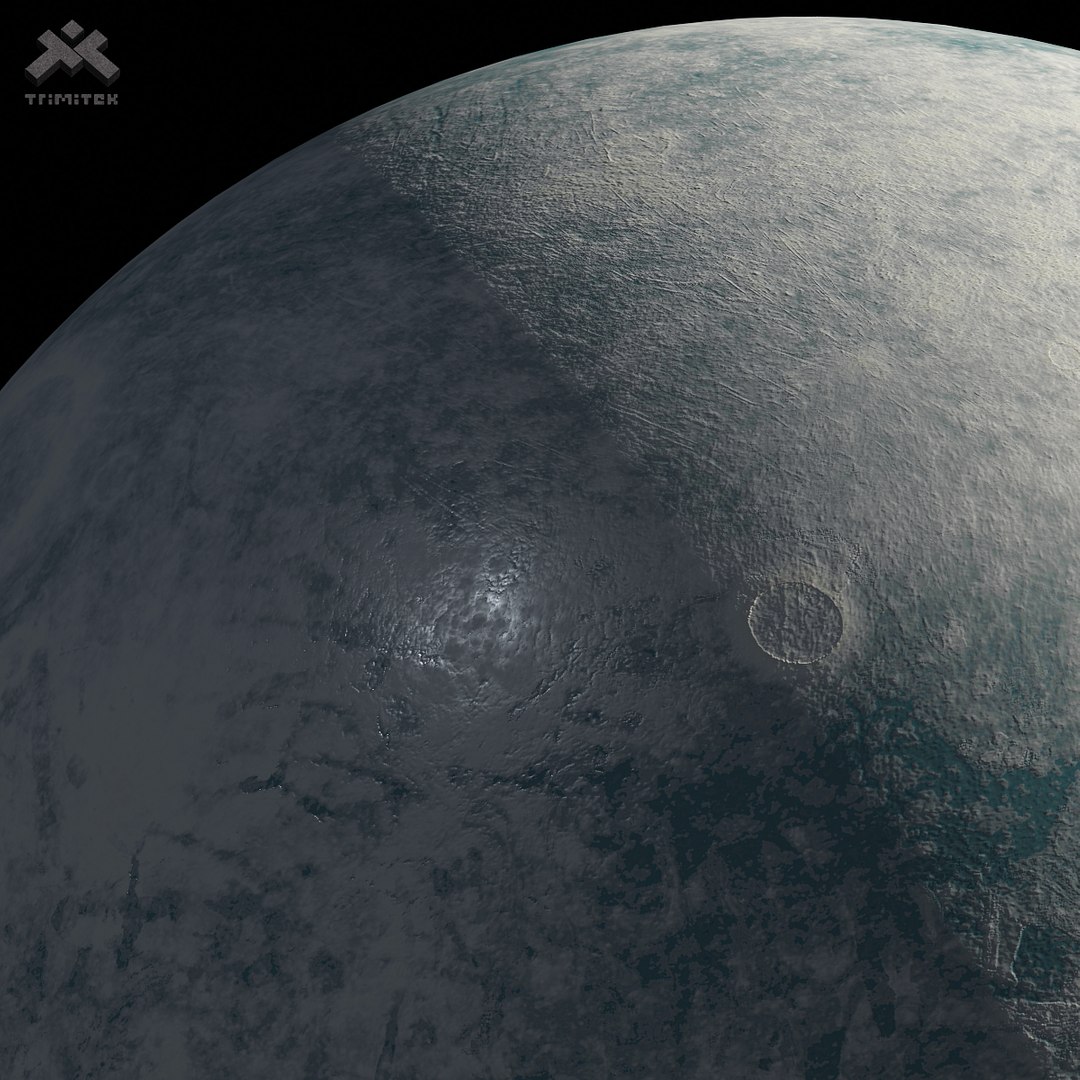 3D Model Icy Moon 02 - 8k PBR - Metal And Gloss Versions - TurboSquid ...