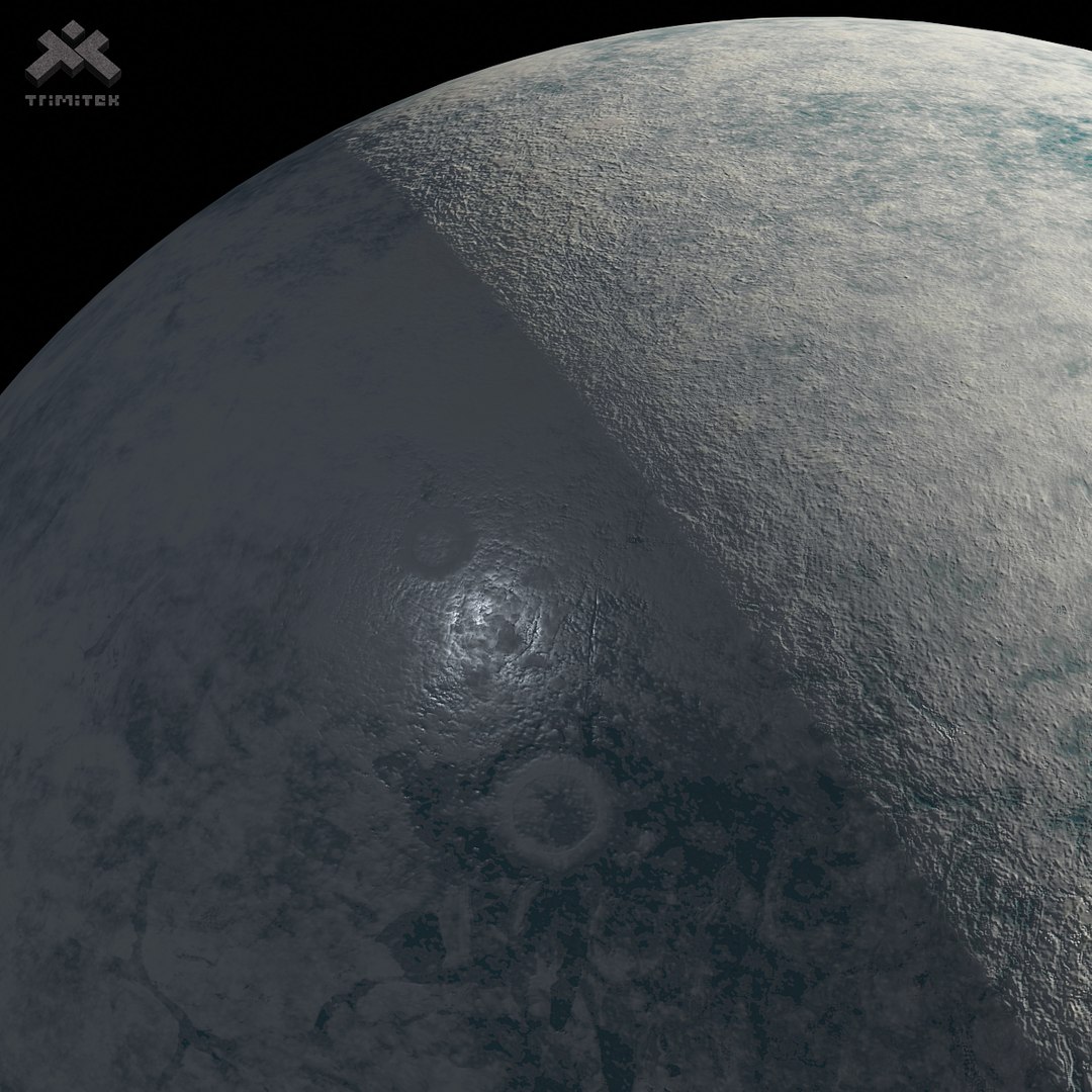 3D model Icy Moon 02 - 8k PBR - Metal and Gloss versions - TurboSquid ...