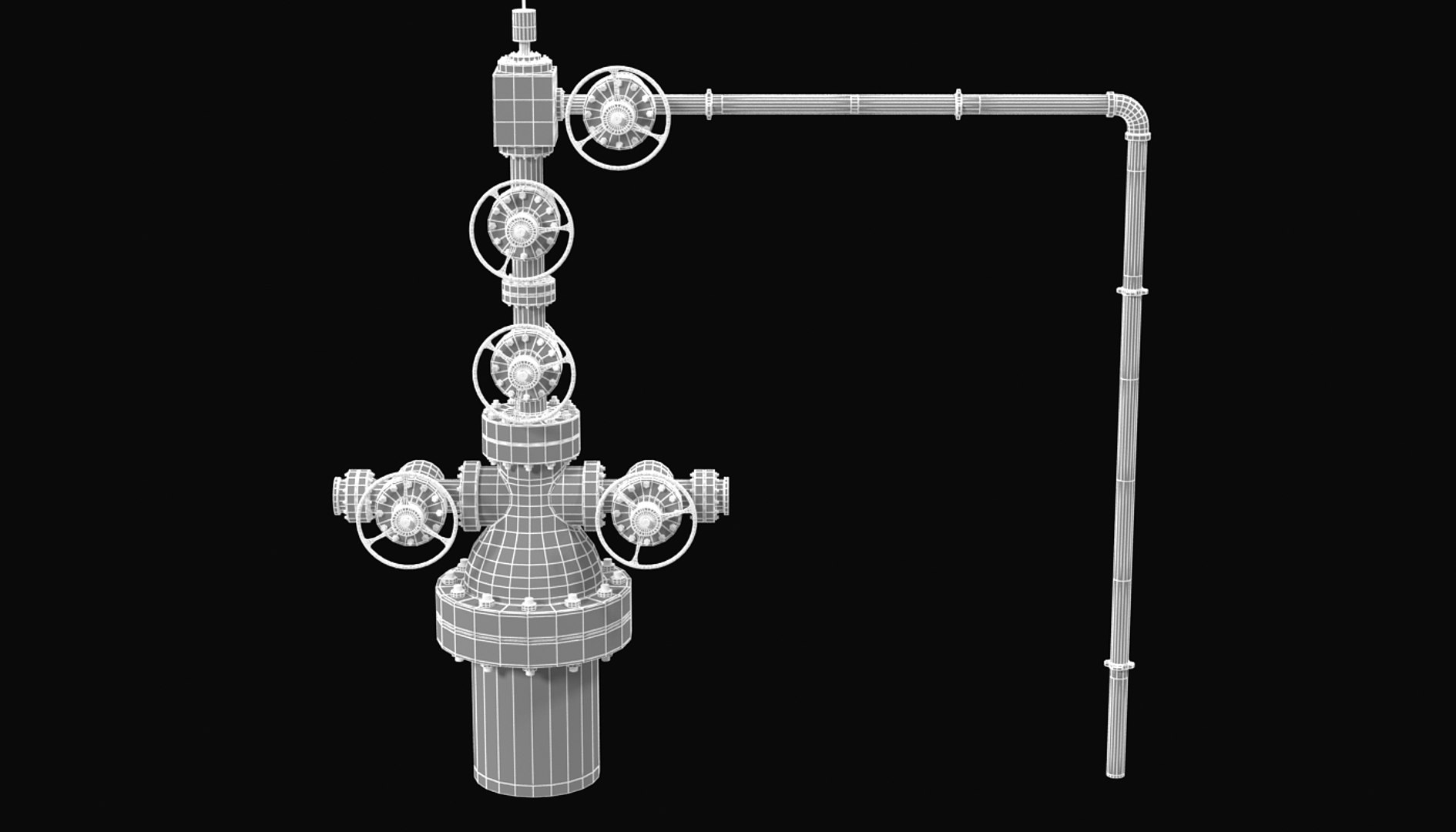 Oilfield Wellhead 3D Model - TurboSquid 1401465