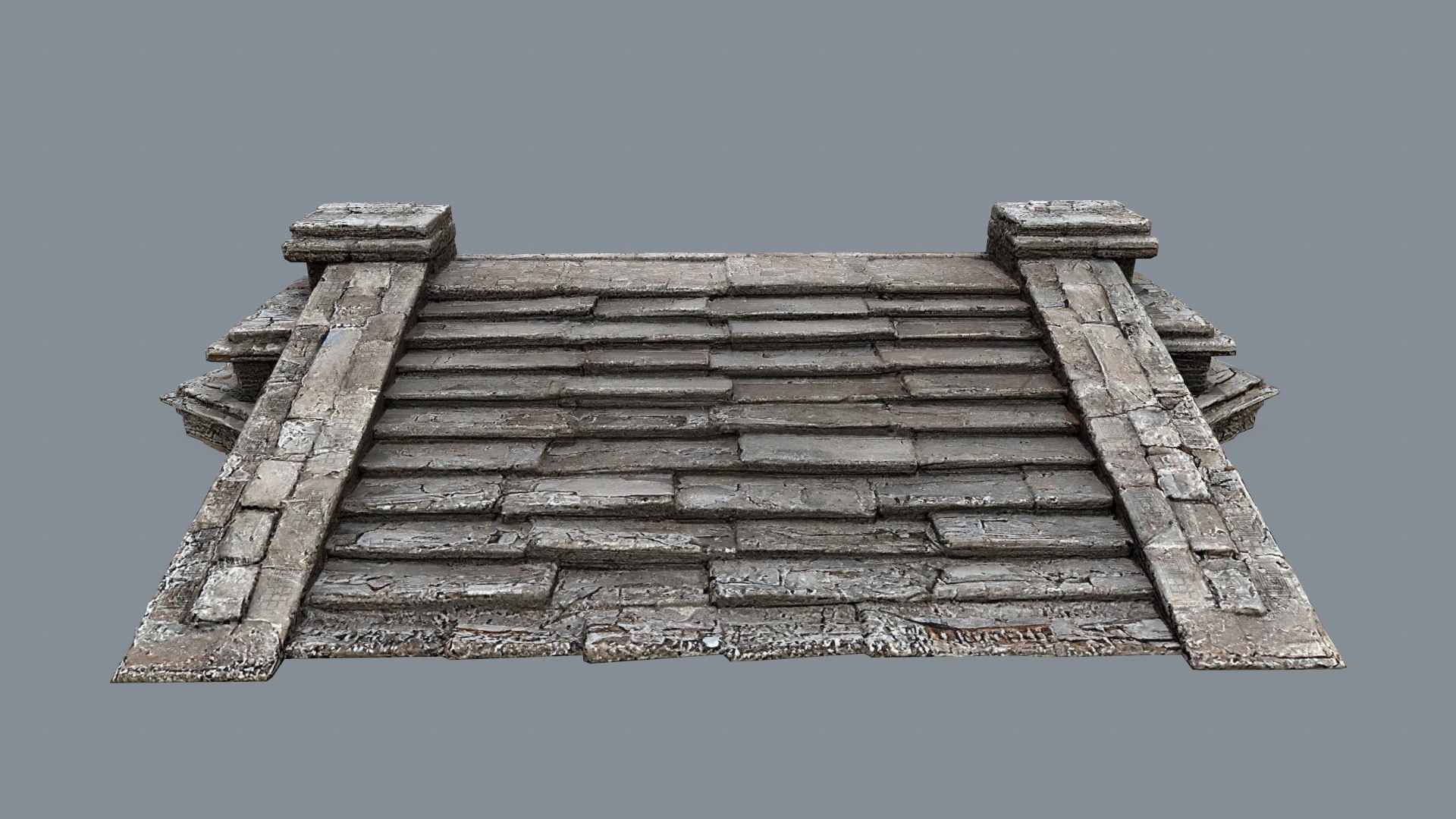 Ruin Stairs 3D Model - TurboSquid 2191409