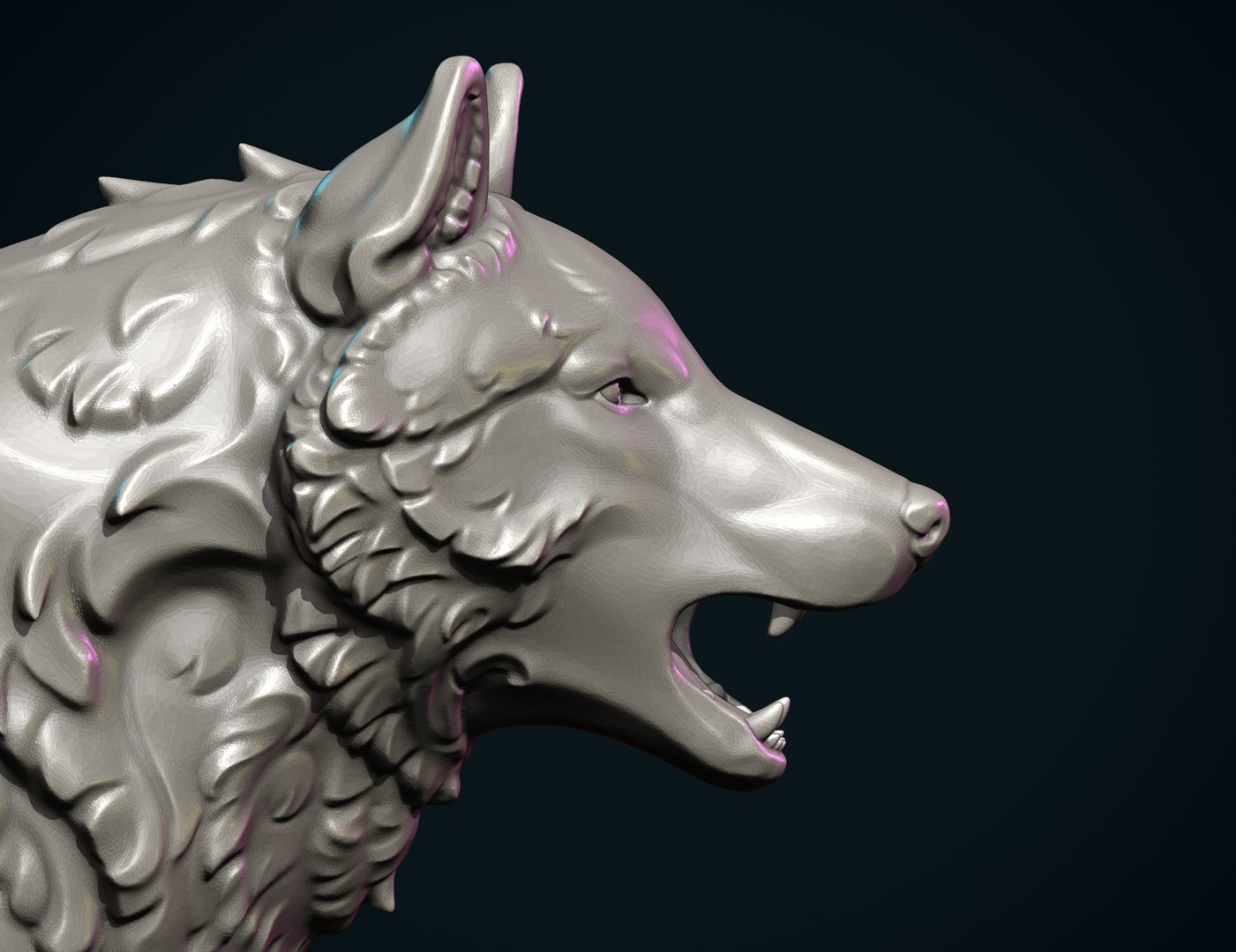 Wolf Sculpture Printable 3D Model - TurboSquid 2026104