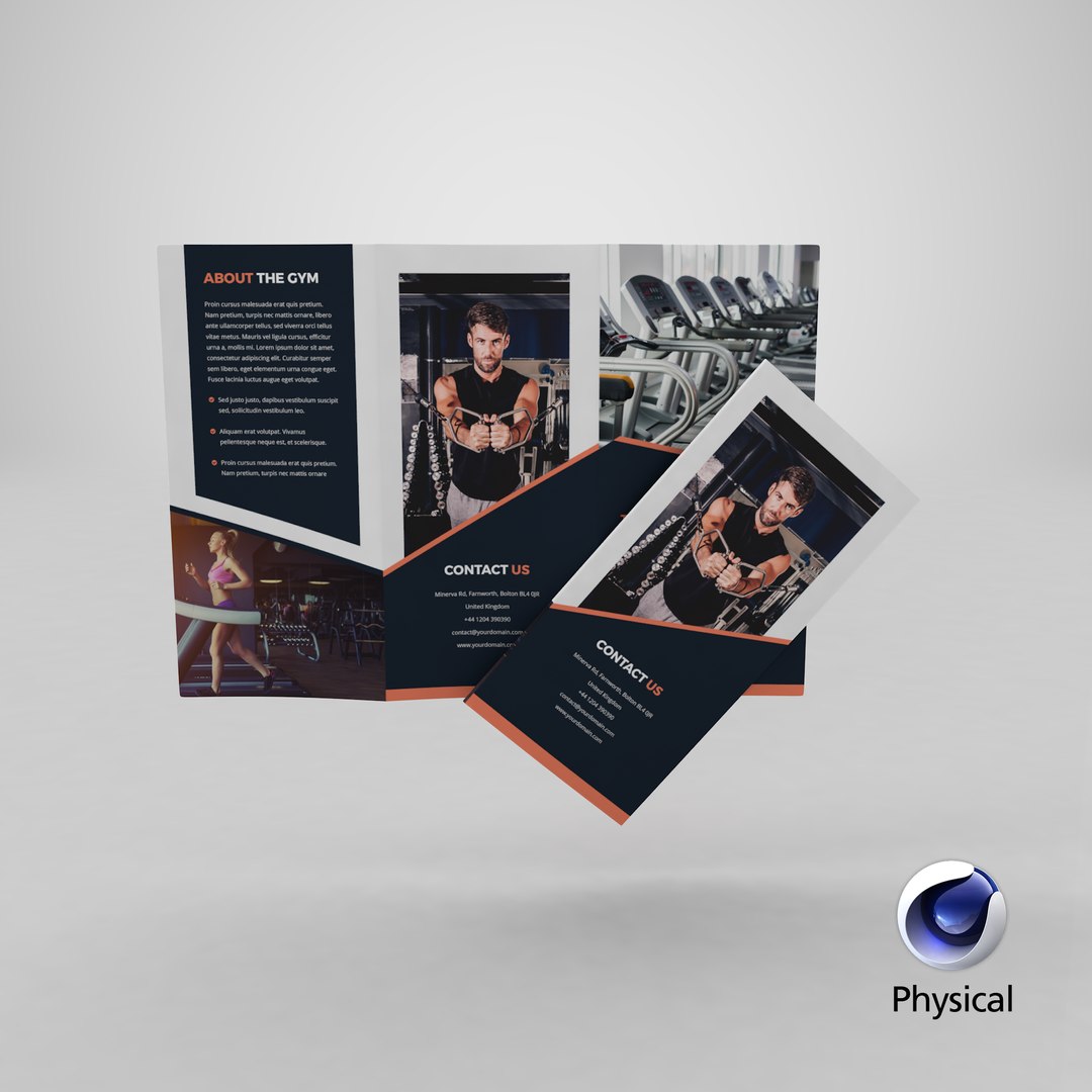 3D flyer design - TurboSquid 1506482