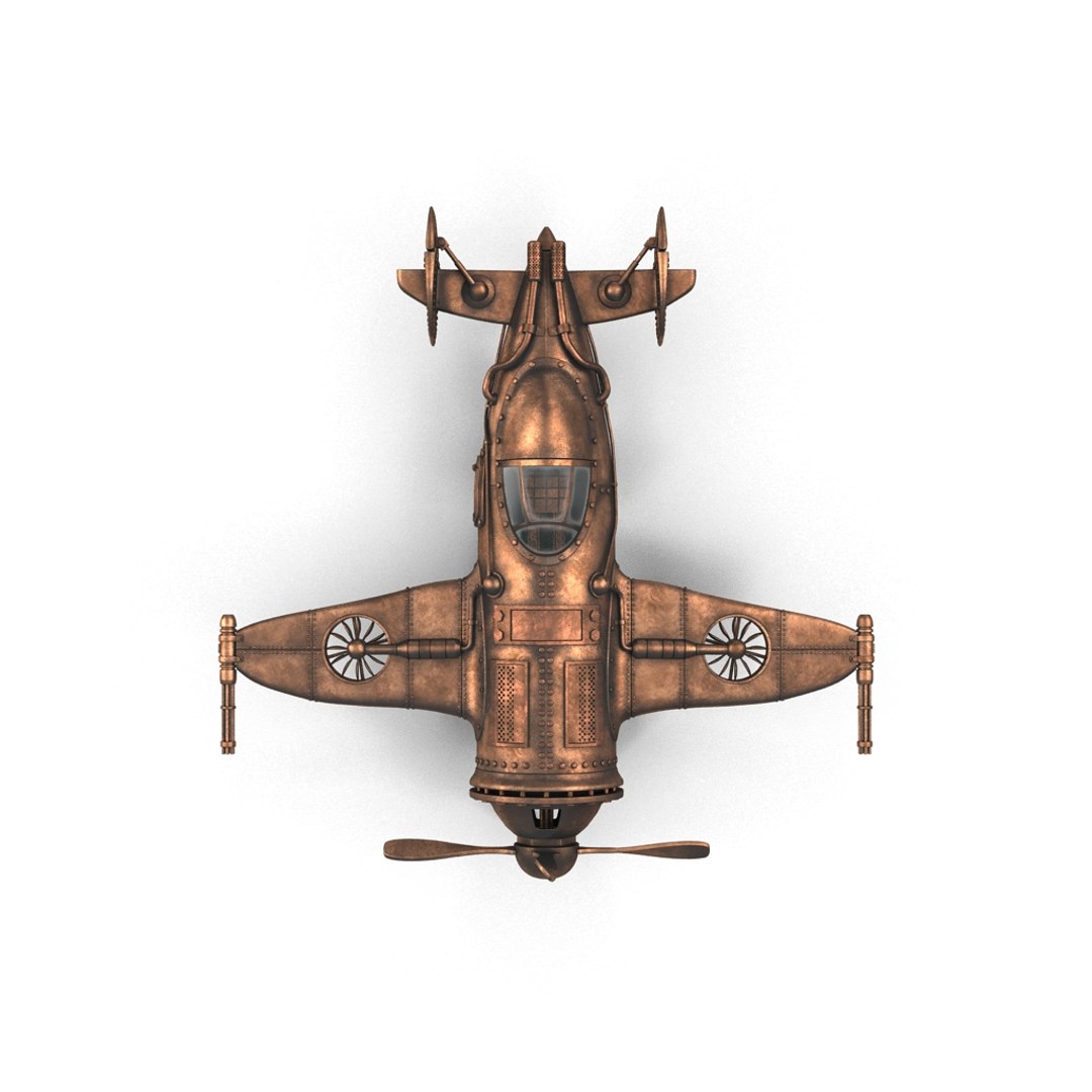 3D Steampunk Propellers - TurboSquid 1164796