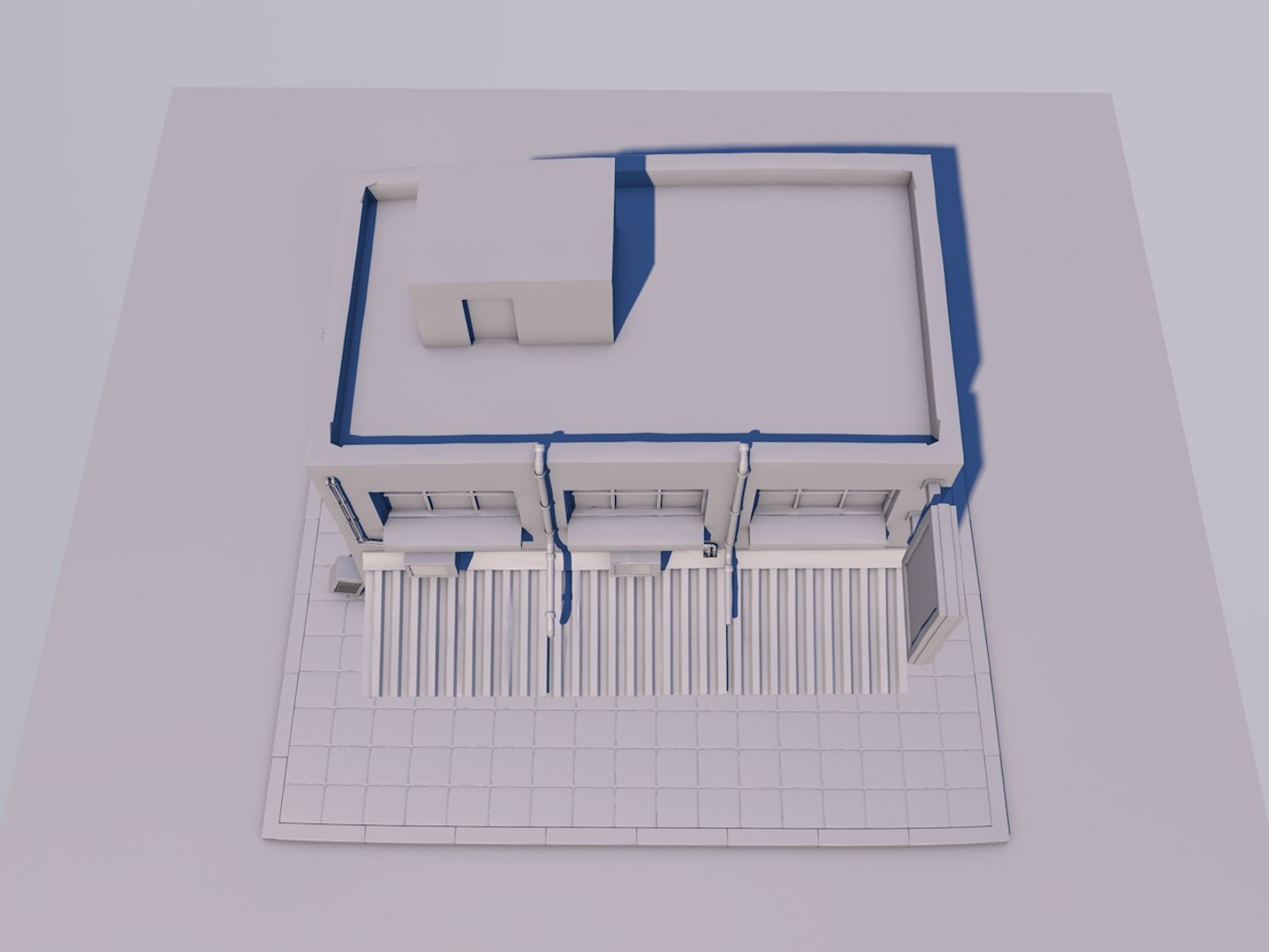 3D Building Gaming Background Model - TurboSquid 1291350