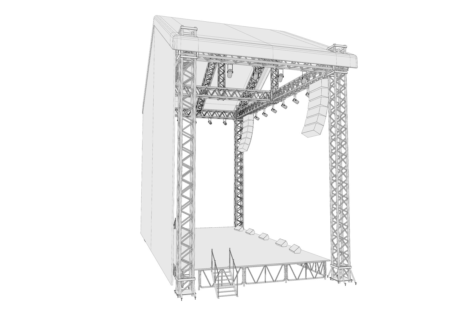 Concert Stage 09 3D Model - TurboSquid 2335119